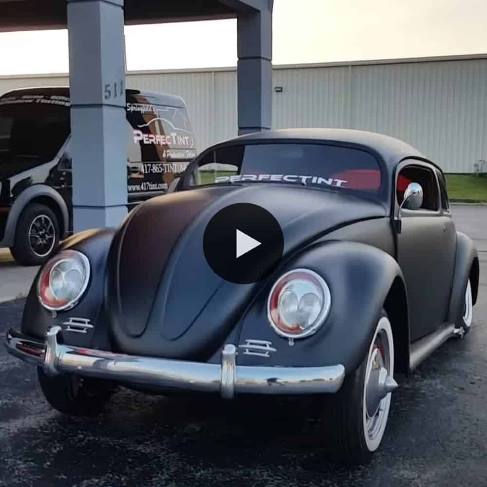 Customized 1966 Volkswagen Beetle named "Badd Bug"