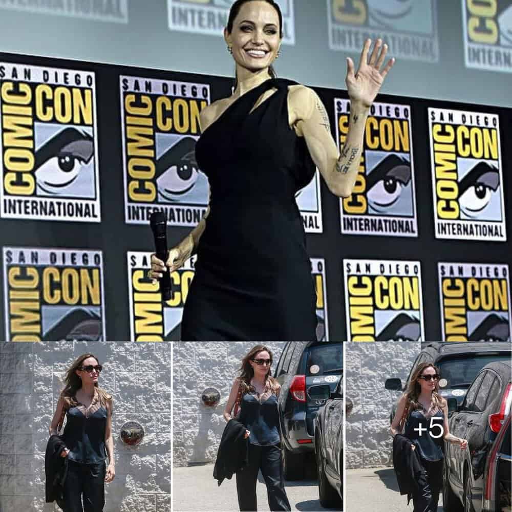 Angelina Jolie Stuns in Black Camisole and Leggings: Unveils Role in ...