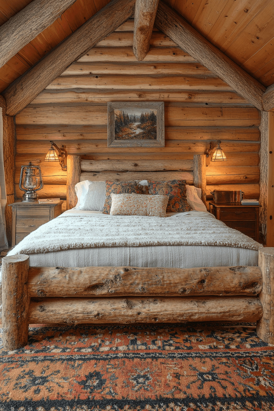 30 Old Cabin Interior Bedroom Ideas for Rustic Tradition and Cozy Charm